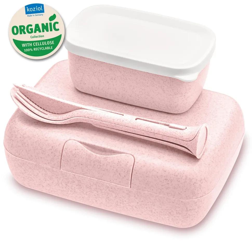 Svačinový box Candy ready organická růžová - skladem, Koziol - Candy ready