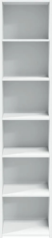 Skříň highboard bílá 40 x 41 x 185 cm kompozitní dřevo 3281666