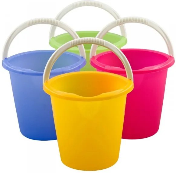 Plastový kbelík s držadlem 10 l -různé barvy