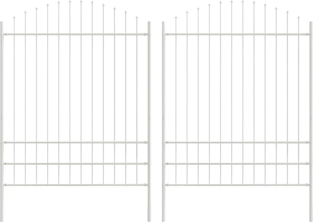 Zahradní plot WOERDEN 2 ks 170 x 225 cm Práškově lakovaná ocel 3360141