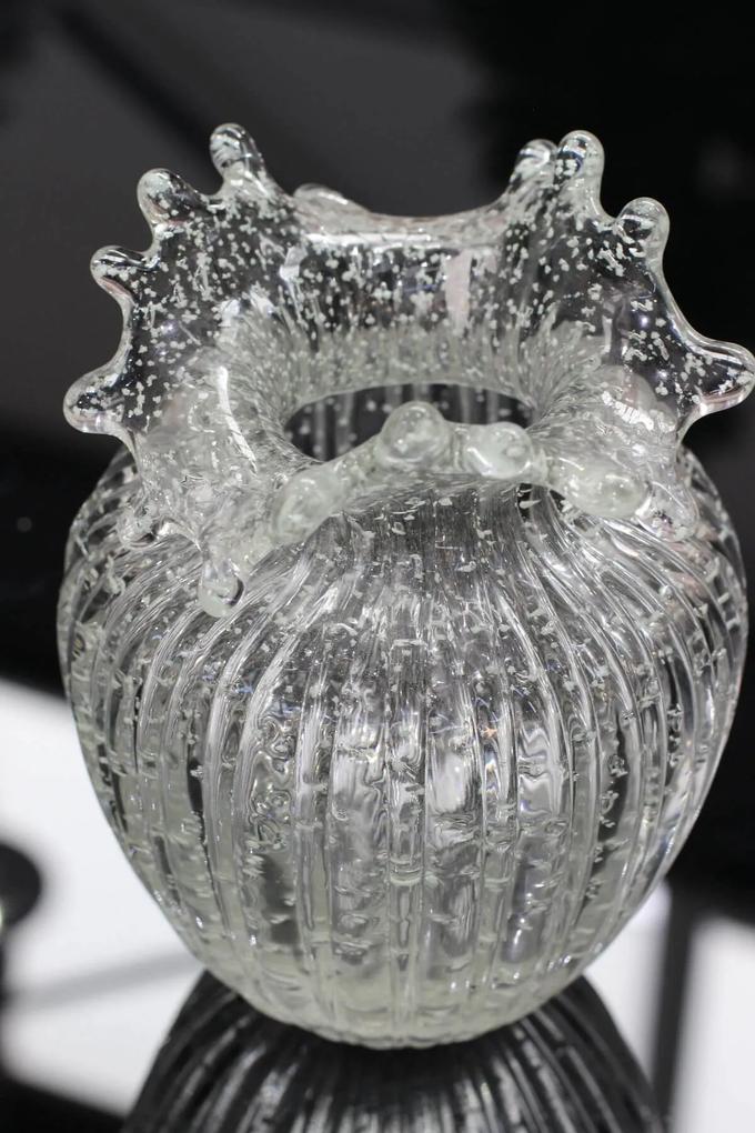 Svítící skleněná váza ART 22cm