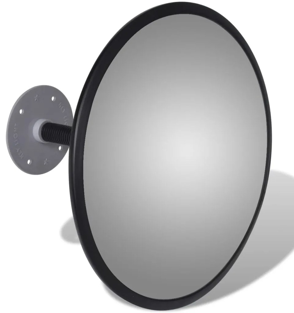 Dopravní zrcadlo z akrylu černé 30 cm - Default Title