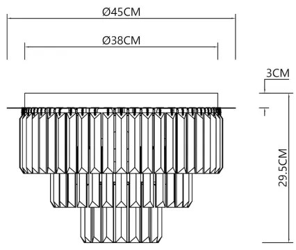 Stropní svítidlo MILANO 6xE14/40W/230V zlatá