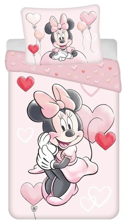 JERRY FABRICS Povlečení Minnie Balloon 02 Bavlna, 140/200, 70/90 cm