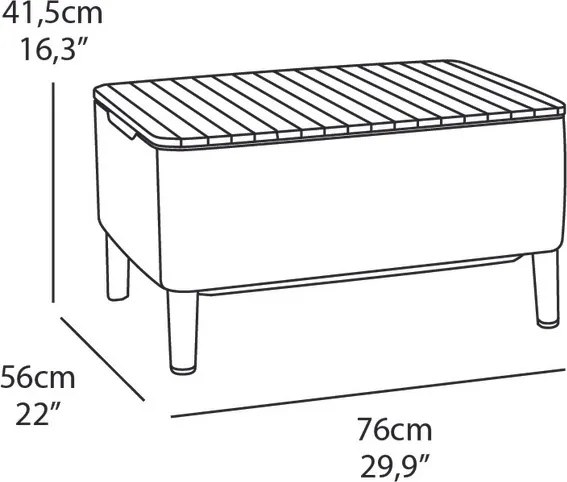 Keter SALEMO 3 seater - grafit