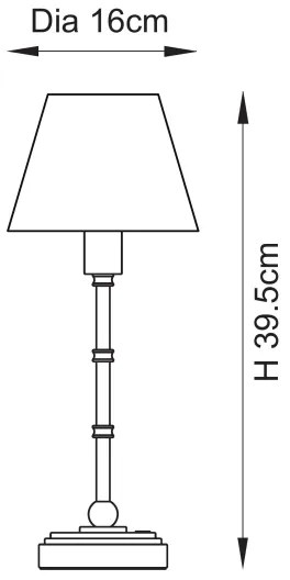 Endon 114796 - LED Stm. nabíjecí stolní lampa BURLEY LED/1,5W/5V mosaz/modrá