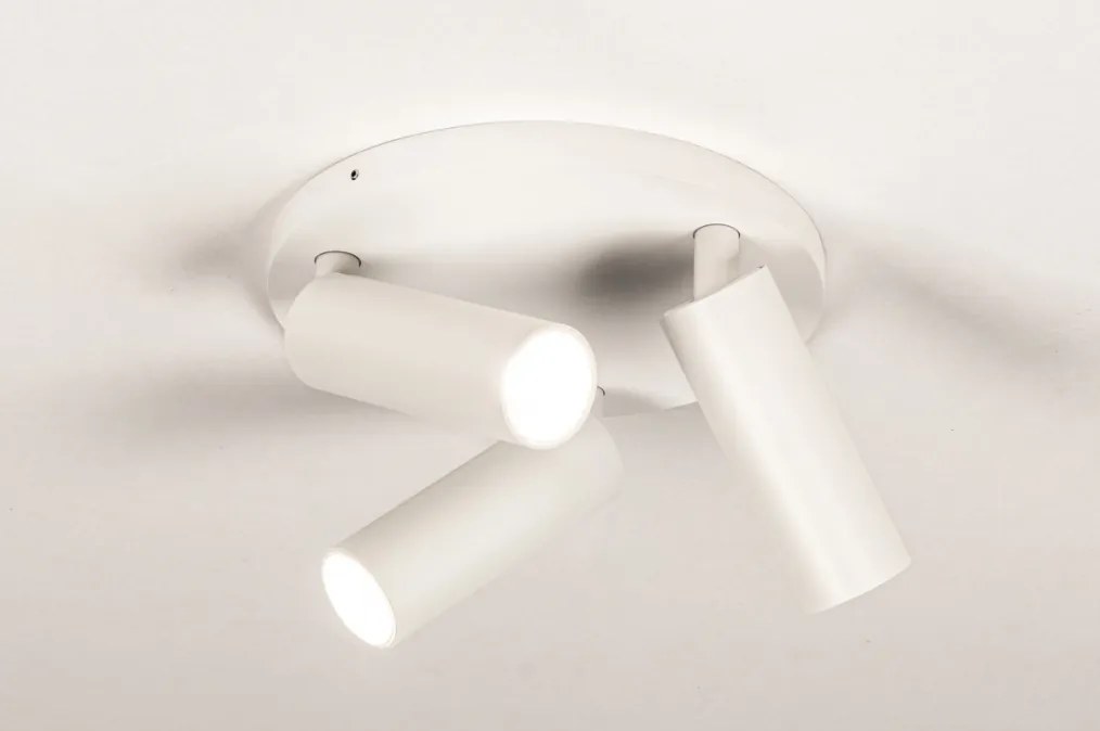 Stropní bodové svítidlo Conno White 3 Round