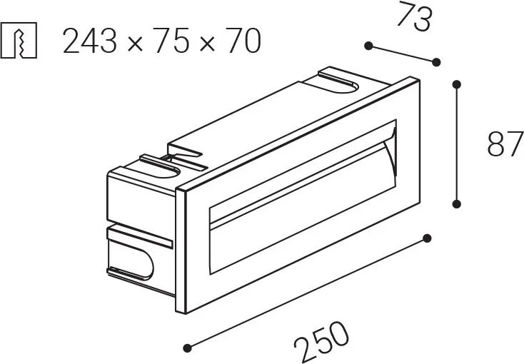 LED2 5141534D LED2 Venkovní svítidlo STEP IN L, A DALI/PUSH 8,5W 3000K antracit - LED2 Lighting