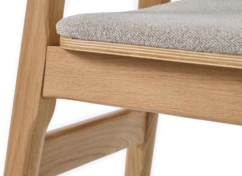 Designová jídelní židle Harper přírodní