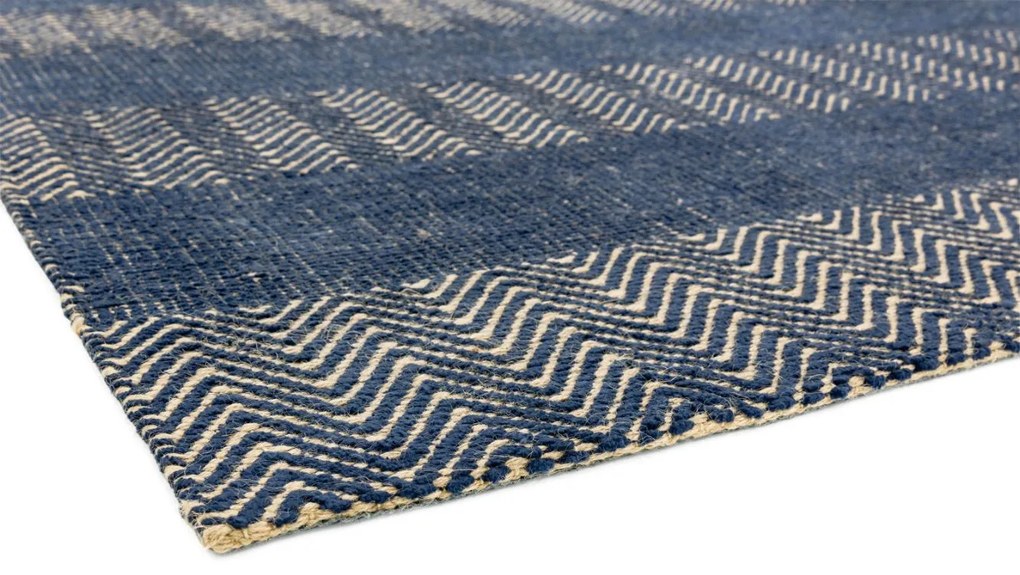 Modrý koberec Rebel Navy Blue Rozměry: 66x200 cm