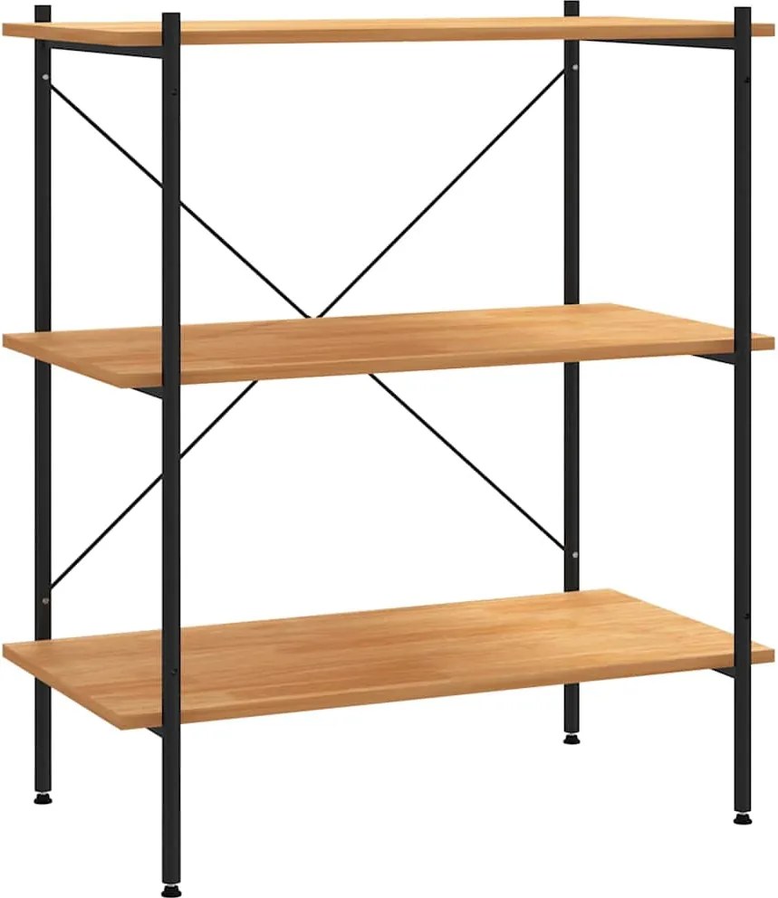 3patrový regálový díl černý a dubový 80 x 40 x 92 cm 336340