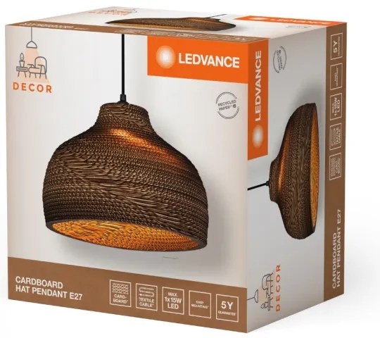 Ledvance - Lustr na lanku DECOR CARDBOARD 1xE27/15W/230V pr. 36 cm