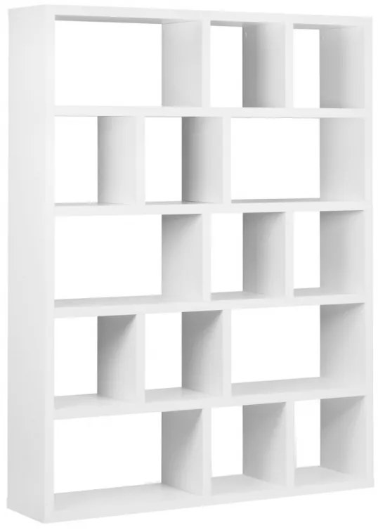Designová knihovna Castelo 5 150 cm, matná bílá