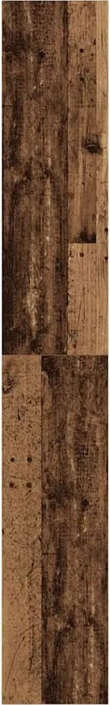 Knihovna 6 úrovní 80 x 30 x 198 cm Kompozitní dřevo Staré dřevo 3333921