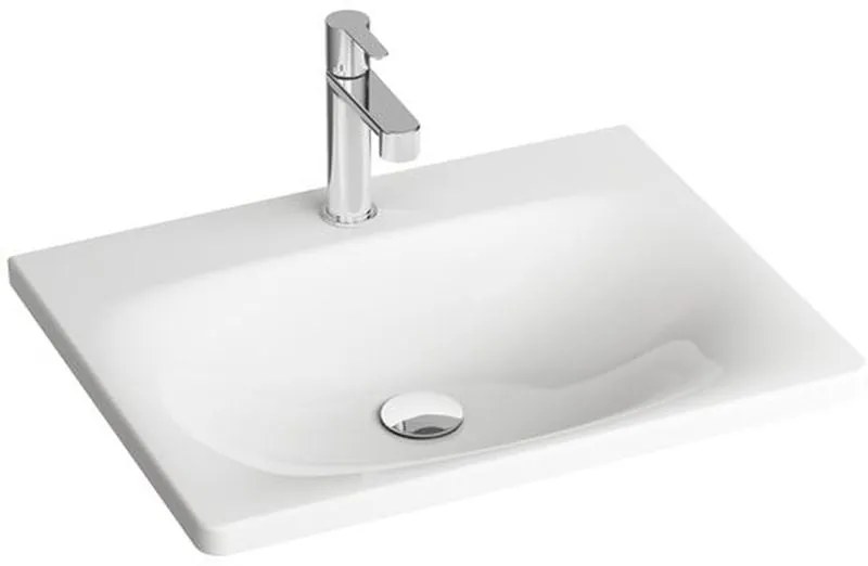 Ravak Balance umyvadlo 80x46.5 cm obdélníkový bílá XJX01280000