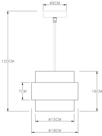 Globo 15560H - Lustr na lanku MILEY 1xE27/60W/230V černá/mosaz