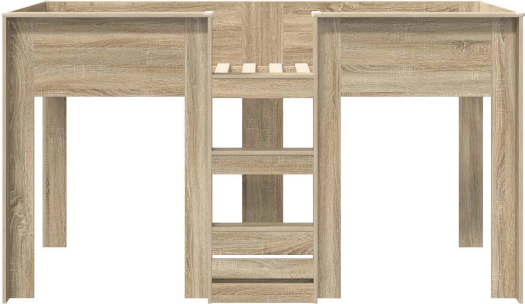 Patrová postel pro děti Sonoma dub 75 x 190 cm Kompozitní dřevo 3410469