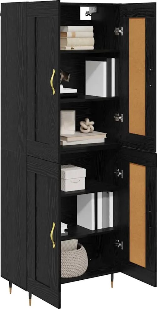 Vysoký bufet Černý dub 69,5 x 34 x 90 cm Kompozitní dřevo 3402757