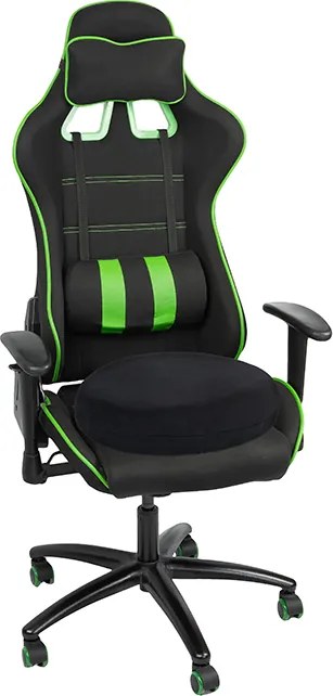 Bellatex Sedák anatomický z Líné - Visco pěny Černá 40 cm, (průměr), výška 10 cm, uprostřed 10 cm otvor