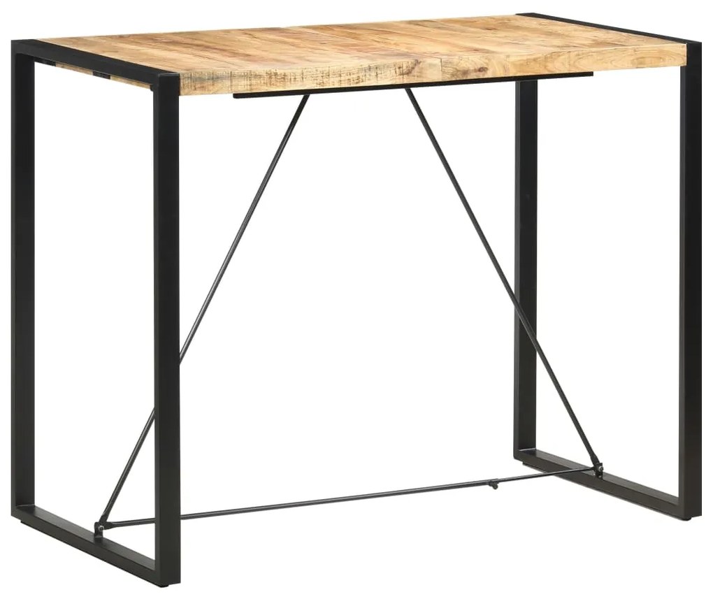 Barový stůl 140 x 70 x 110 cm masivní mangovníkové dřevo 285957