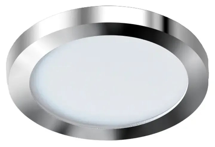 Bodové světlo Slim 9 Round 3000K Ip44 chrom do sádrokartonu