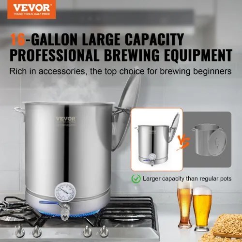 Nerezová konvice, varná konvice 60,6 l, třívrstvé dno na pivo