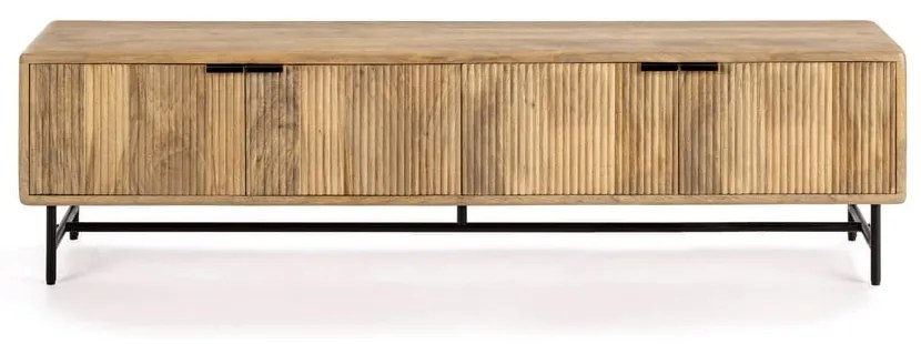 TV stolek z mangového dřeva v přírodní barvě 190x50x40 cm Mundra – MOME