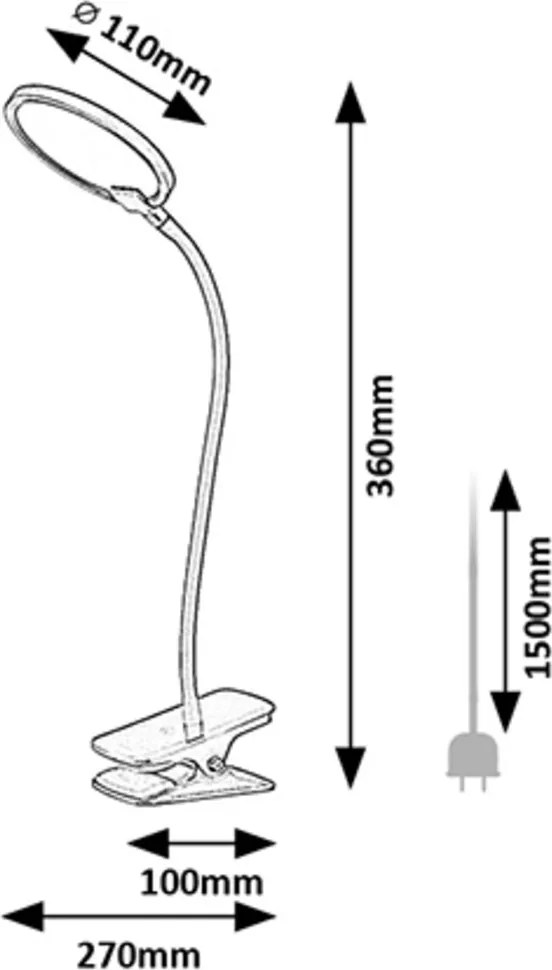 Rabalux MARCIN LED stolní lampa 74199
