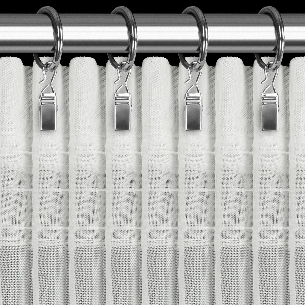 ZÁCLONA NA PÁSCE EVA MINGE ROSES4 400X160 CM BÍLÁ