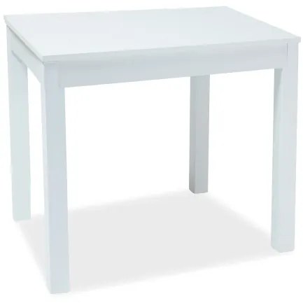 Jídelní stůl, bílá, ELDO 80(160)x80