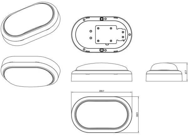Philips - LED Nástěnné svítidlo PROJECTLINE LED/15W/230V IP65