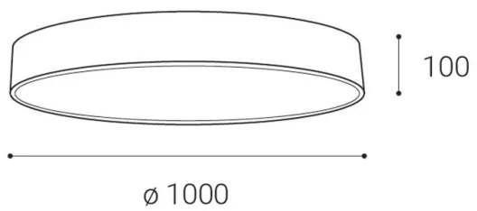 LED2 - LED Stmívatelné stropní svítidlo MONO LED/153W/230V 3000K/4000K černá