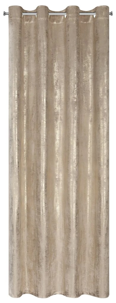 ZATEMŇOVACÍ ZÁVĚS NA KROUŽCÍCH RENIA 140X250 CM VZOROVANÁ