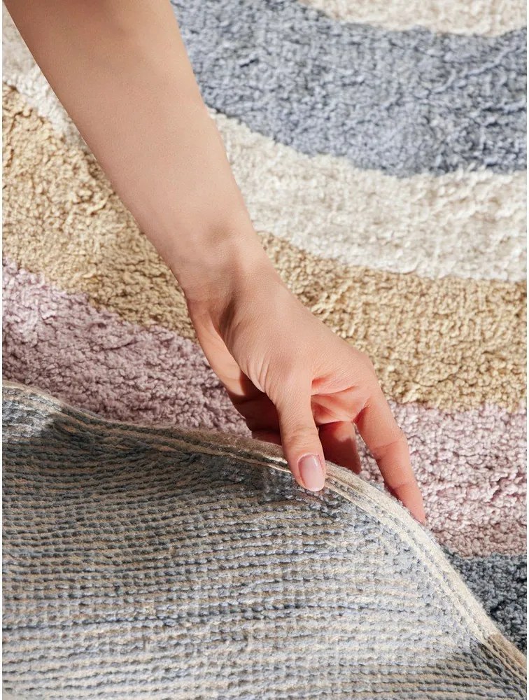 Krémový pratelný/ručně tkaný bavlněný dětský koberec 140x200 cm Snuggle Nappi – Hanse Home