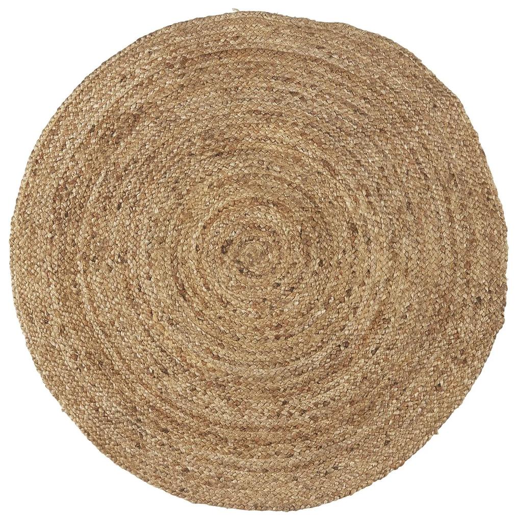 IB Laursen Jutový koberec ROUND NATURAL 90 cm