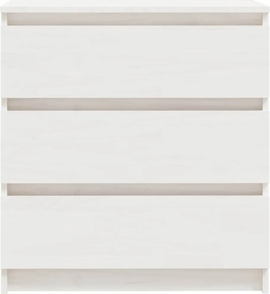 Noční stolky 2 ks bílé 60 x 36 x 64 cm masivní borovice 3093548