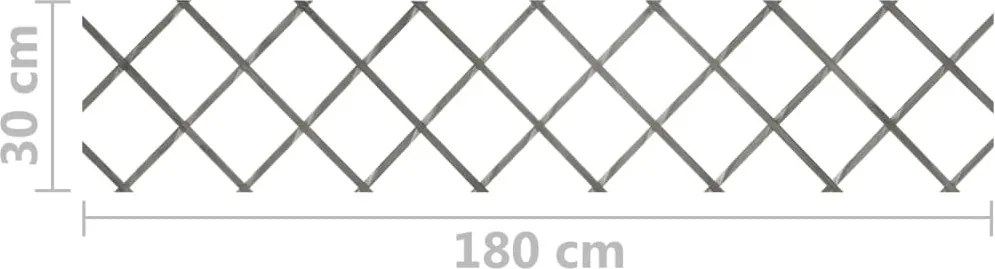 vidaXL Trelážové ploty 5 ks masivní jedlové dřevo 180 x 30 cm [316423] Barva: Šedá