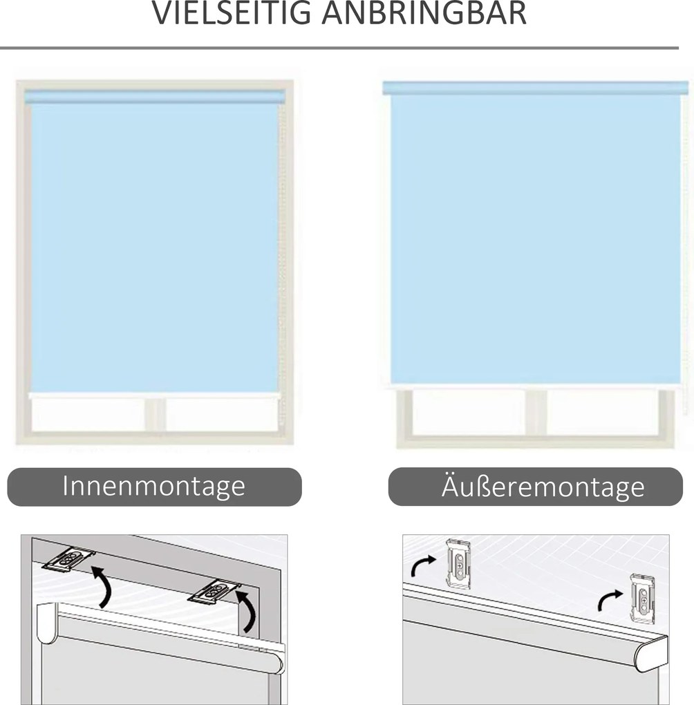 Outsunny vertikální markýza balkonová markýza s ruční klikou 120x200cm boční roleta proti větru z polyesteru a hliníku v krémově bílé barvě | Aosom.de