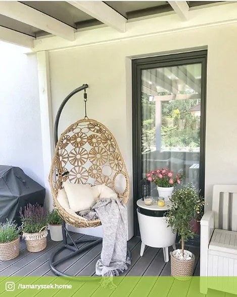 Majowo.cz Závěsné ratanové křeslo IBIZA elegantní dekor