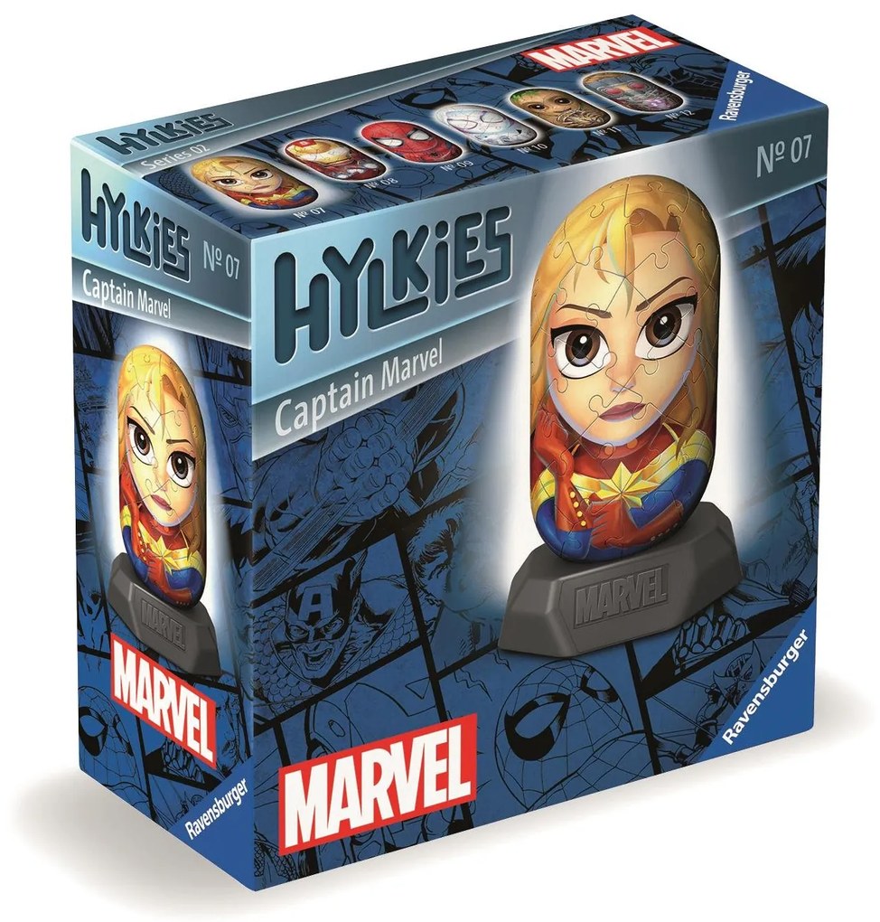 3d puzzle ravensburger 120011569 hylkies marvel: captain marvel