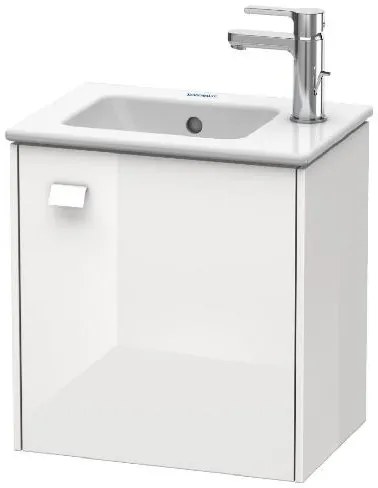 Duravit Brioso - Umyvadlová skříňka 442x420x289 mm, pravá, 1 dvířka, lesklá bílá BR4000R2222