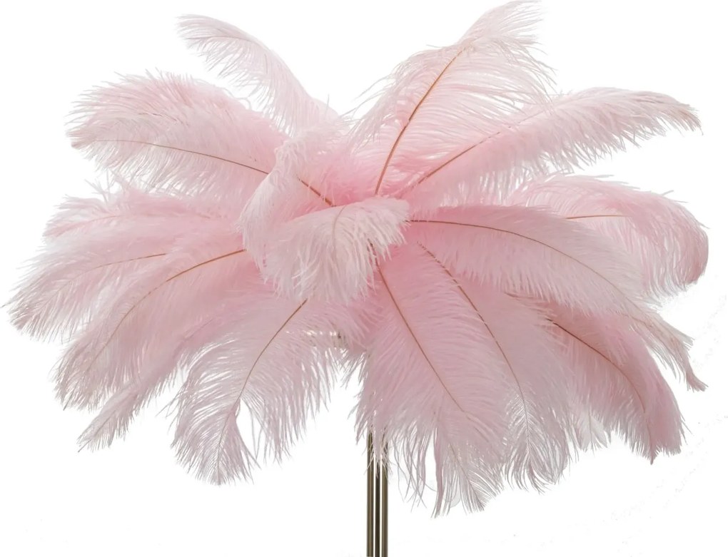 Stojací lampa Palm 160 cm růžová/zlatá
