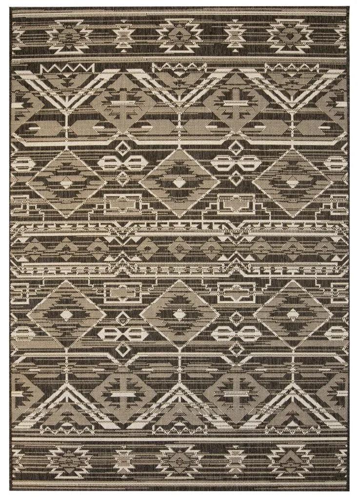 133088 vidaXL Venkovní/vnitřní kusový koberec, sisal, 120x170cm geometrický