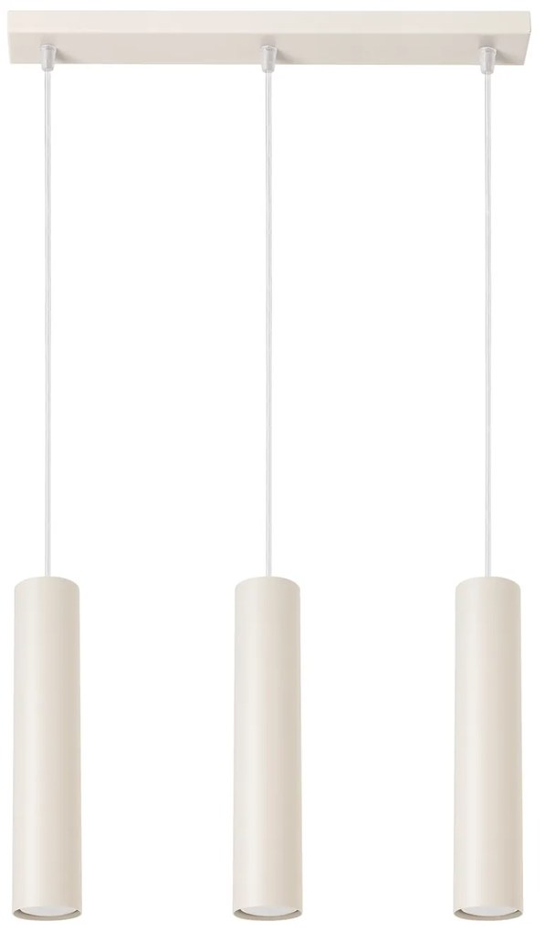 Sollux Lighting Závěsná lampa LAGOS 3L béžová