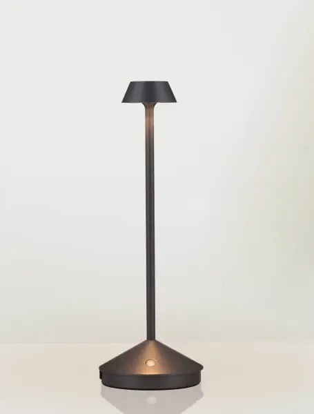 Venkovní stolní lampa Lumo tmavě šedá