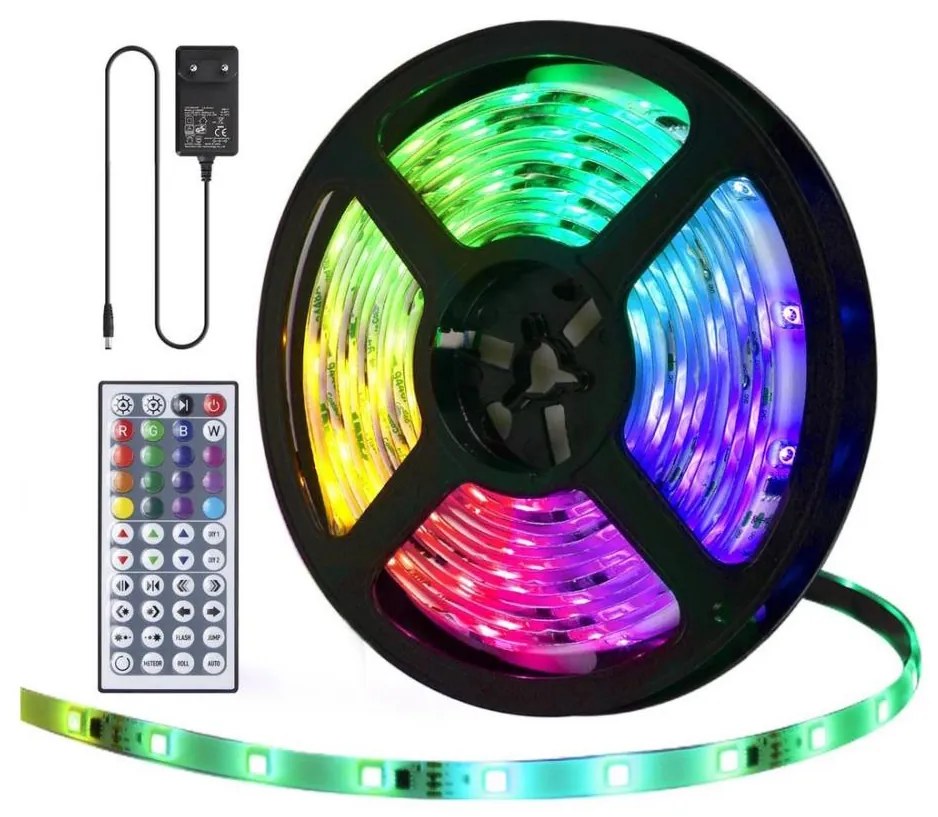 Aigostar - LED RGB Stmívatelný venkovní pásek 5m LED/24W/12/230V IP65 + DO