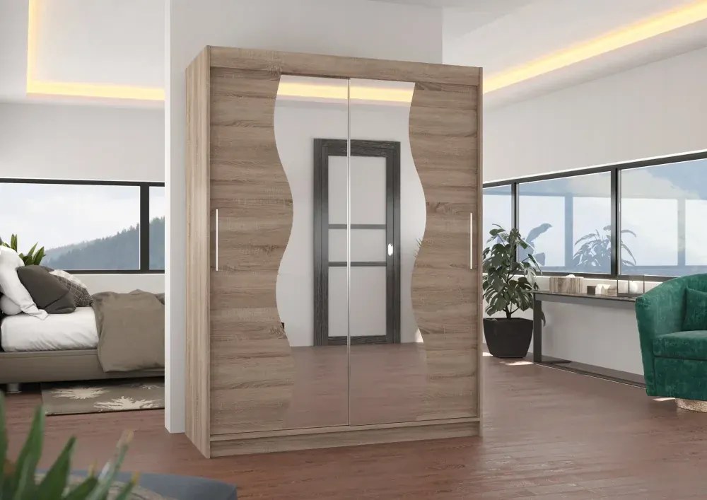 Skříň posuvná se zrcadlem RENZO 150