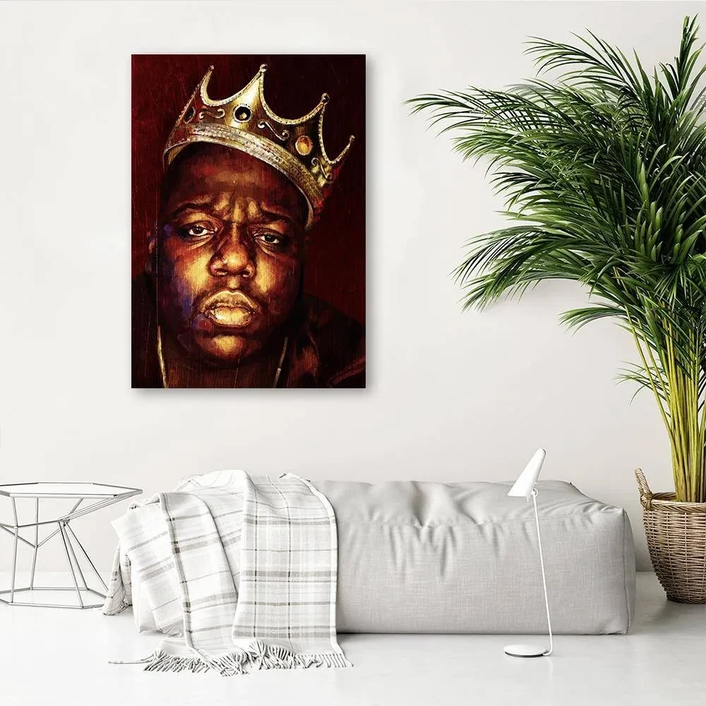 Biggie Smalls, black and white print by Dmitry Belov