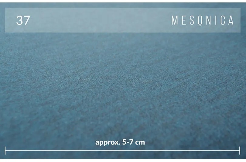 Dvoumístná pohovka kobo 167 cm samet modrá MUZZA