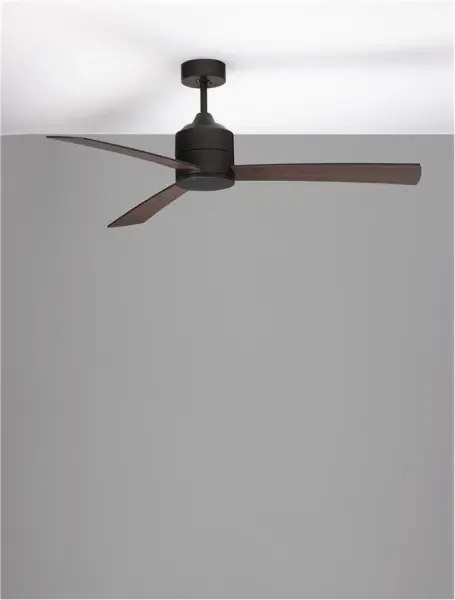 Stropní ventilátor Axel 137 černý s dálkovým ovládáním